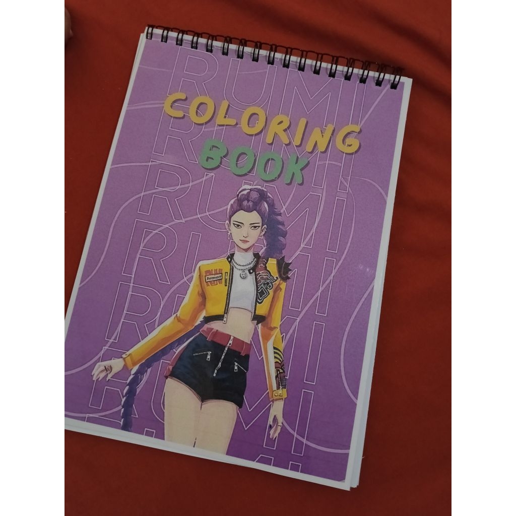 Jual 20 Hal Rumi Mira Zoey Huntrix Kpop Demon Hunter Coloring Book ...