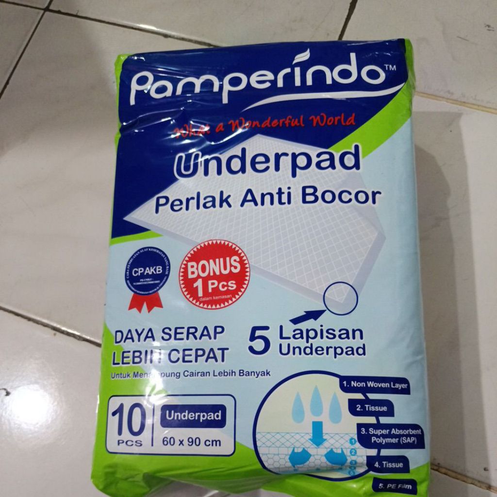 Jual underpad pamperindo 1 pack isi 11 pcs | Shopee Indonesia