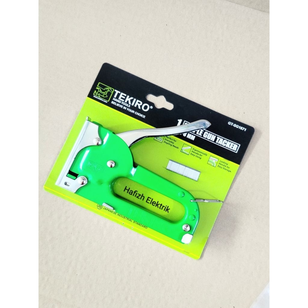 Jual TEKIRO Staples Tembak Original | STAPLE GUN TACKER 4-8mm GT-SG1671 ...