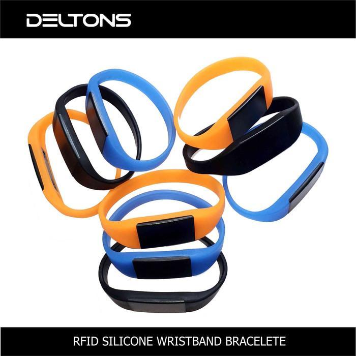 Jual Gelang RFID Silicone Silikon Wristband Bracelete - Biru,Orange dan ...