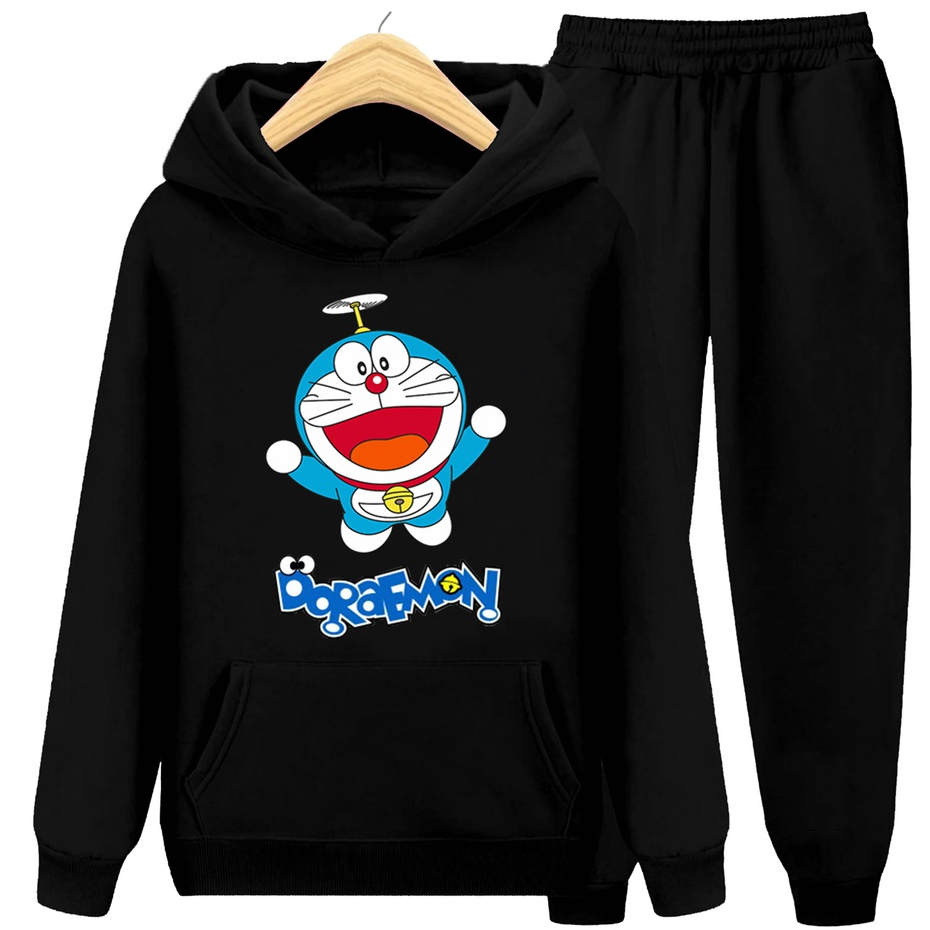 Jual YMF - Setelan Sweater Hoodie Doraemon | Anak-Remaja ( SET Hoodie ...