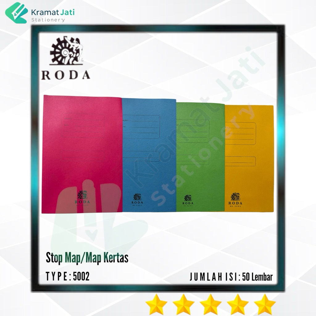 Jual RODA Stopmap/Map Kertas 5002 Isi 50 Lembar [1 Pack] | Shopee Indonesia