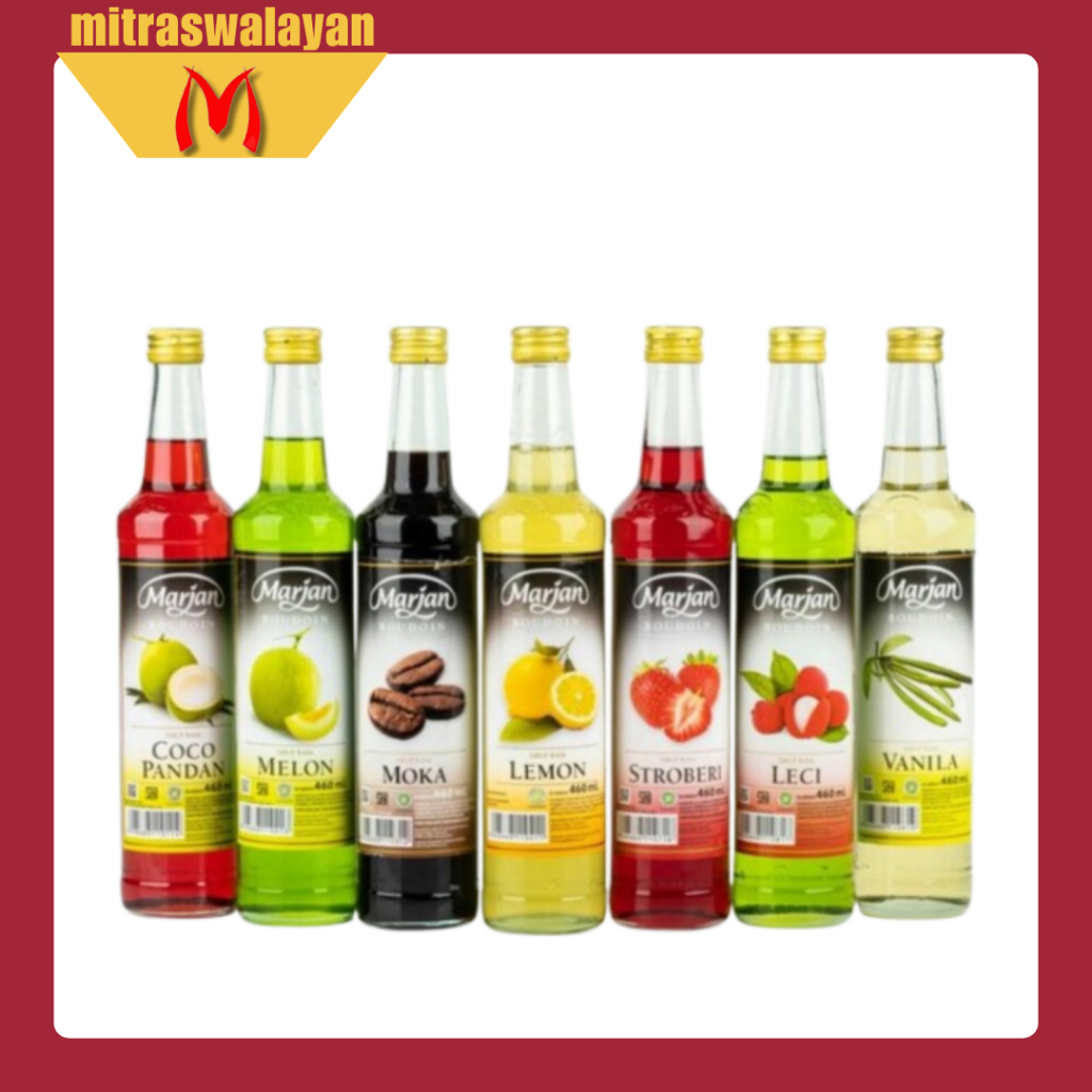 Jual Sirup MARJAN BOUDOIN Kemasan Botol Kaca 460 ml | Shopee Indonesia