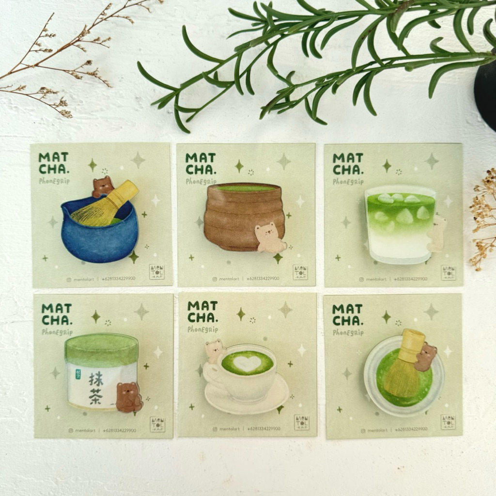 Jual [PS-MTC] Phone Grip Matcha Series by Mentol Art | Shopee Indonesia