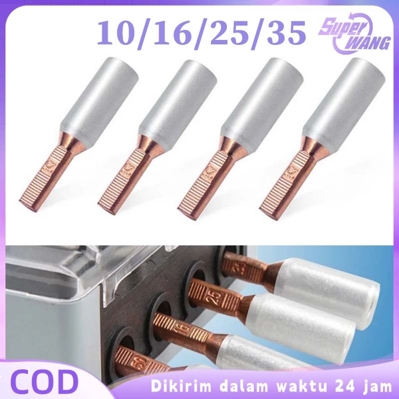 Jual 2pcs Terminal Skun MCB High Current Kabel Lugs GTLC-10/16/25/35mm Skun Gepeng Terminal Wire ...