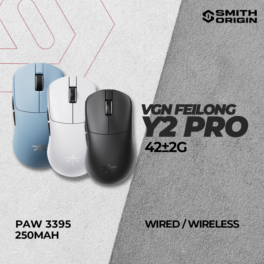 Jual VGN Feilong Y2 Pro WIred Wireless 8K PAW 3395 Gaming Mouse ...