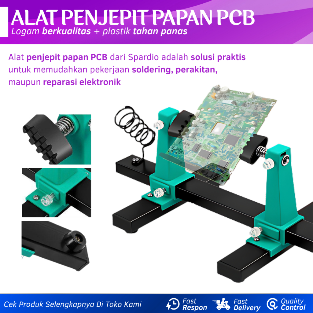 Jual Alat Penjepit Papan PCB Clamp Holder Soldering Dudukan Solder ...
