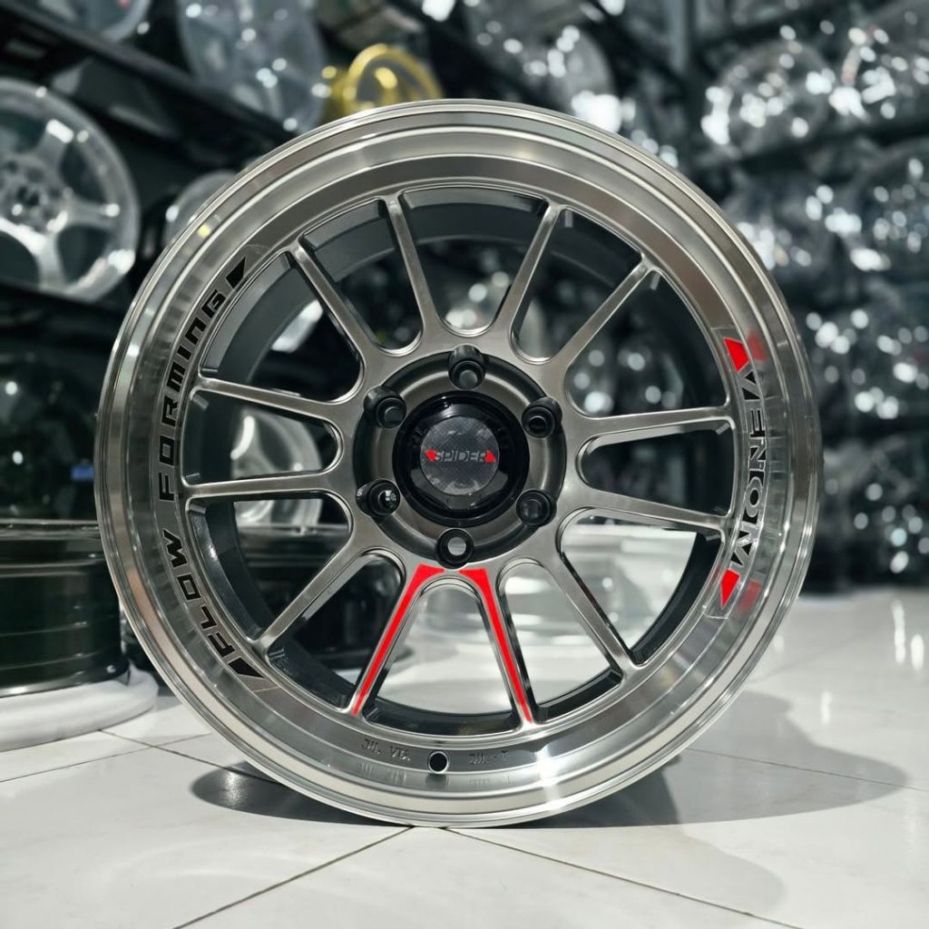 Jual VELG VENOM SPIDER RING 18 FLOW FORMING R18 PCD 6X139,7 velg racing ...