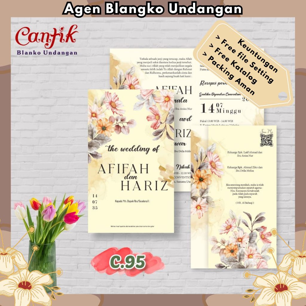Jual Blangko Undangan TERBARU Cantik 95 | Blangko Undangan | Blangko ...