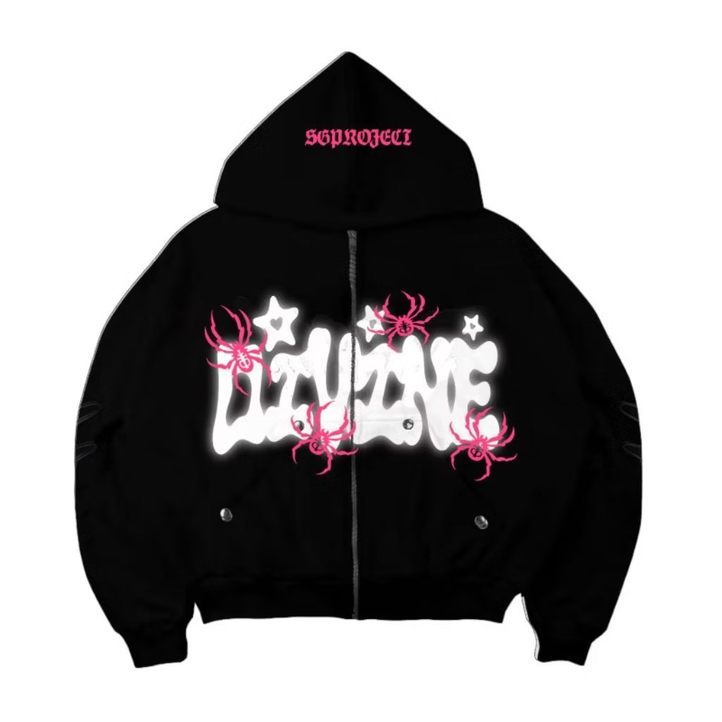 Jual MSTN•ZIIPER HOODIE BOXY OVERSIZE DIVINE BLACK | Shopee Indonesia