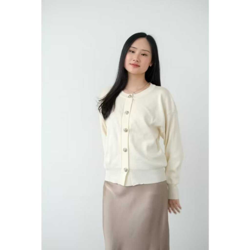 Jual NEW OUTHER! RAJUT KANCING BUNGA PREMIUM KOREAN STYLE | Shopee ...