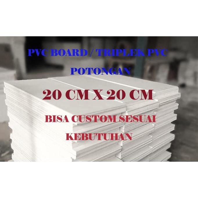 Jual PVC Foam Board potongan 20 cm x 20 cm _ PVC triplek _ PVC lembaran ...