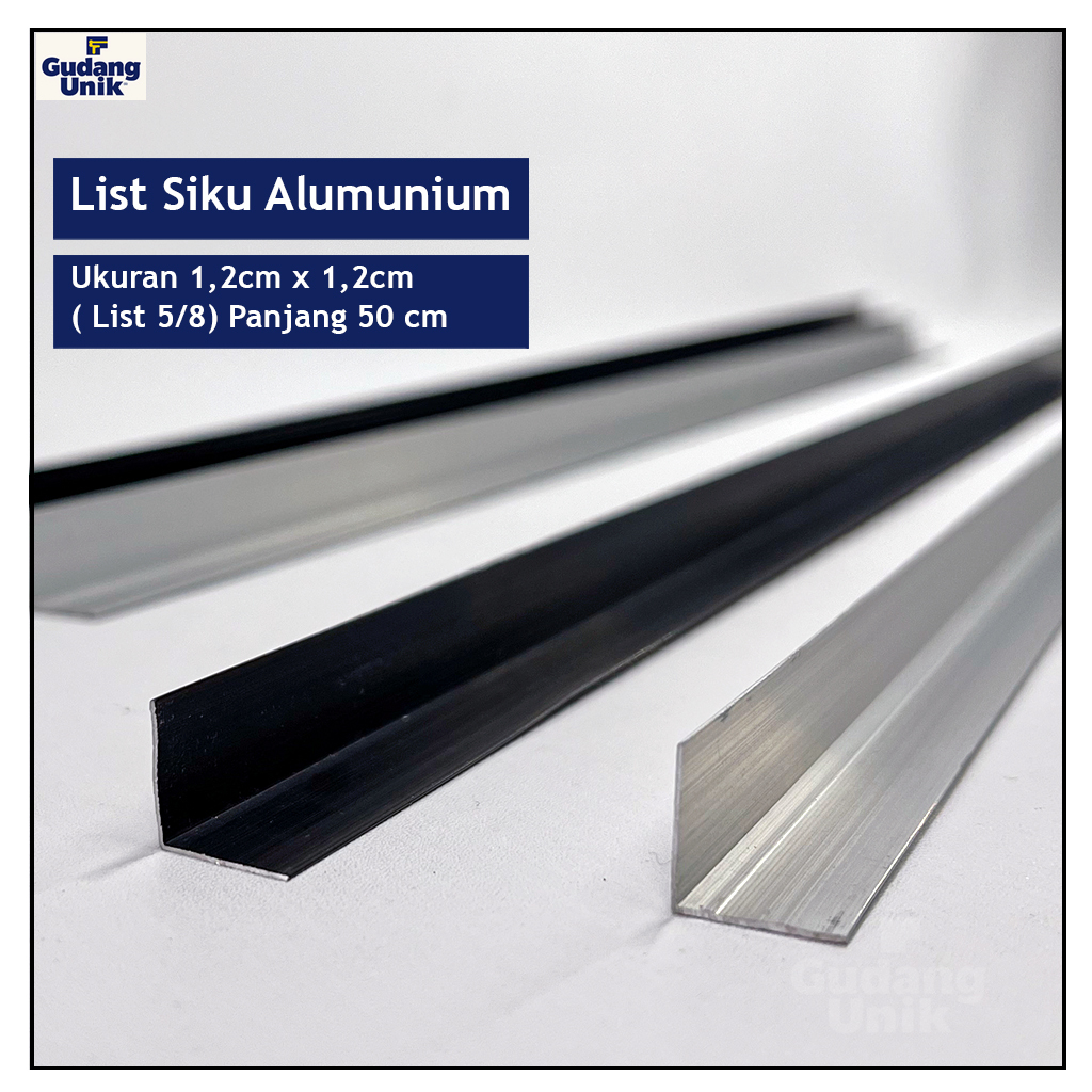 Jual Lis Siku Aluminium / List Siku Alumunium 5/8 | Shopee Indonesia