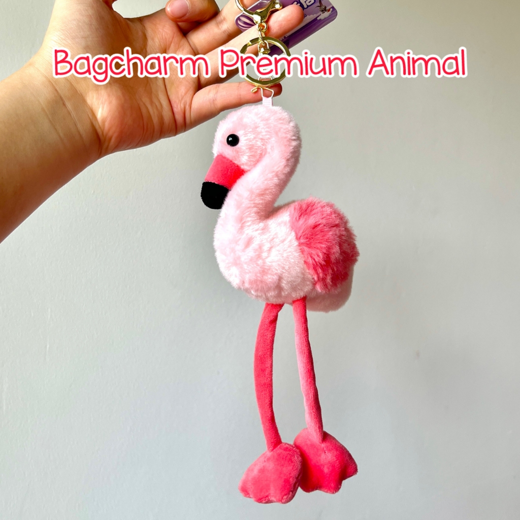 Jual Bagcharm animal premium Flamingo Camel White duck / gantungan tas ...