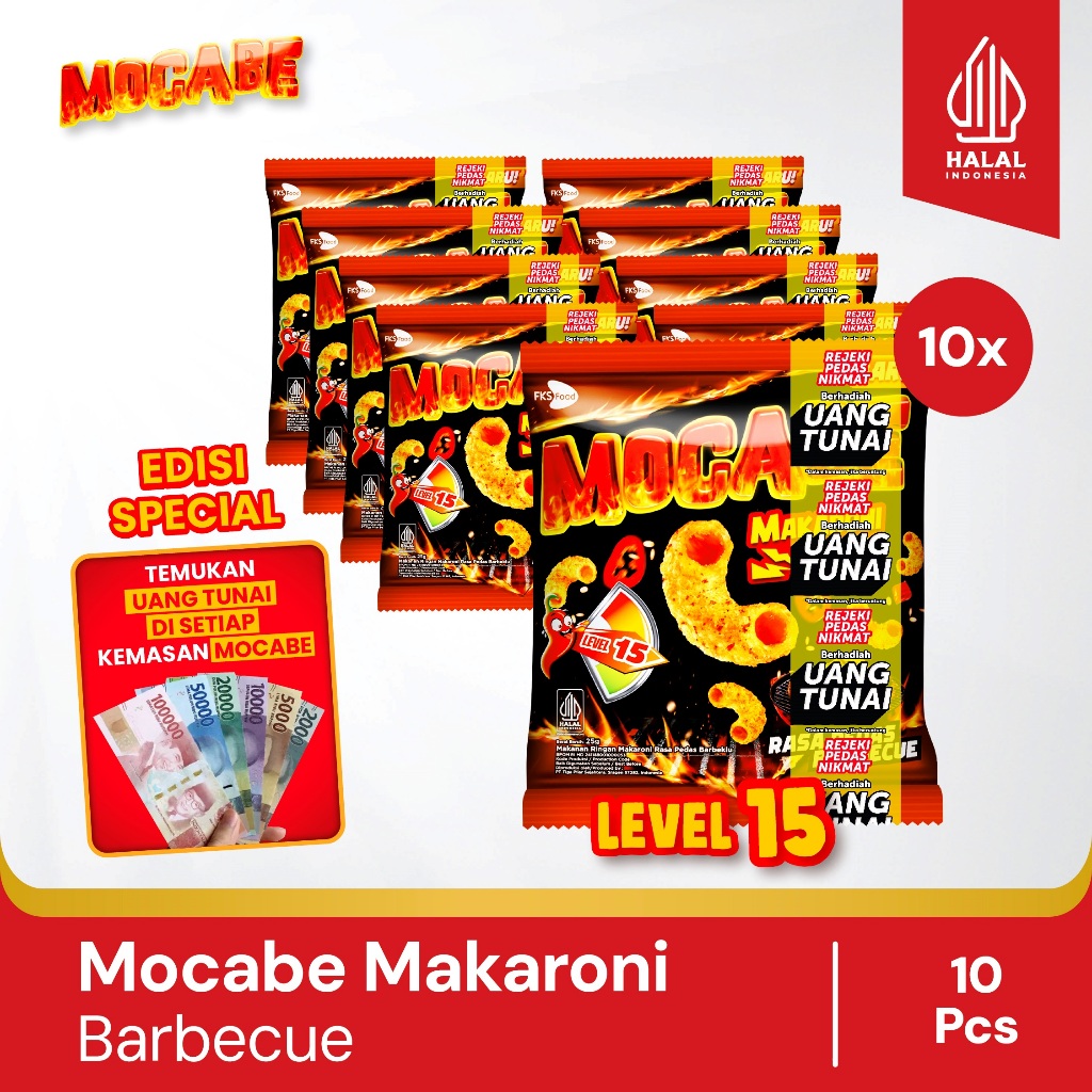 Jual Mocabe - Barbecue - Small Pack - 1 renceng (10 pcs ) - 24gr ...