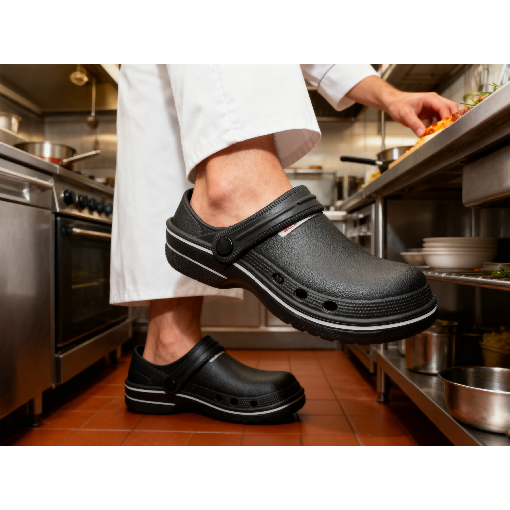 Jual Sandal dapur,Sandal Chef Khusus Dapur Restoran ,Sepatu Dapur,Tahan ...