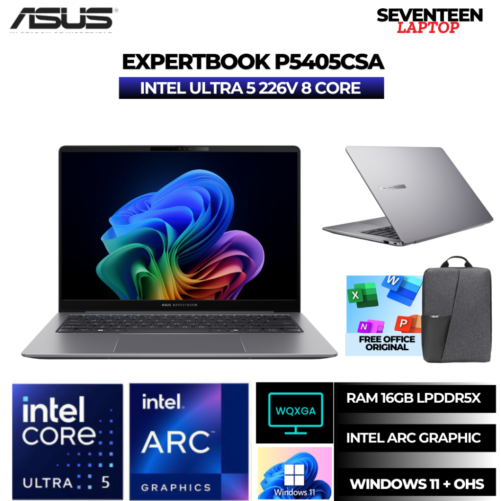 Jual New Asus ExperBook P5 P5405CSA Intel Ultra 5 226V 16GB 512GB SSD ...
