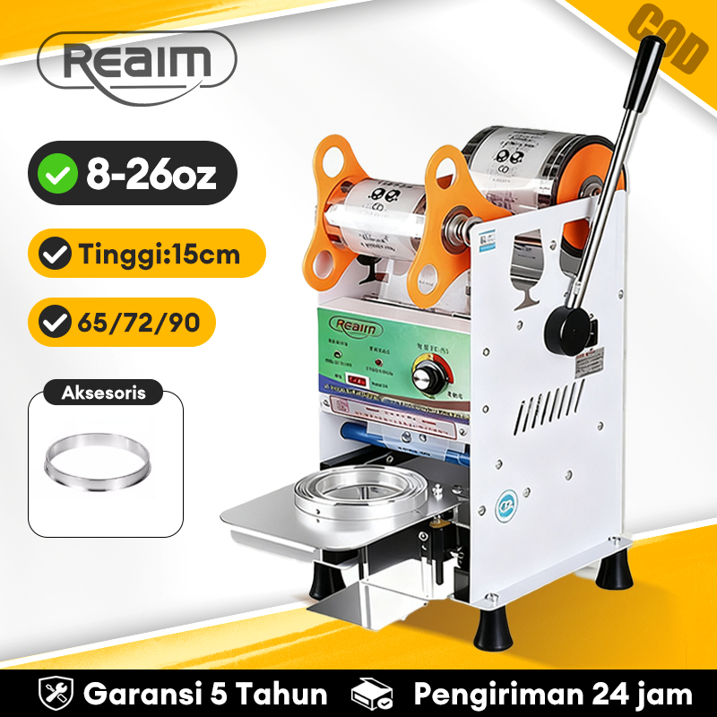 Jual Reaim Mesin Cup Sealer Mesin Press 8-26 Oz Original Cup Sealer ...