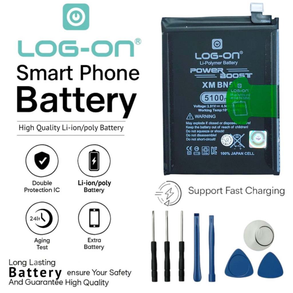 Jual Baterai Log on BN5V Untuk Poco X7 / Xiaomi Redmi Note 14 pro 5G ...