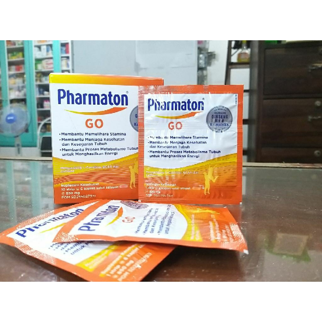 Jual PHARMATON GO 1 STRIP ISI 6 KAPLET | parmaton | Shopee Indonesia