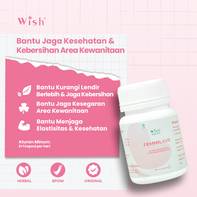 Jual Obat Keputihan Gatal & Perawatan Kencang Kesat Wish FEMMILOVE dr ...