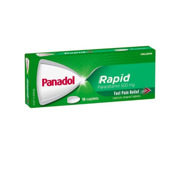 Jual Panadol Rapid 16 Caplets - Paracetamol Pereda Ny*ri & Demam Cepat ...