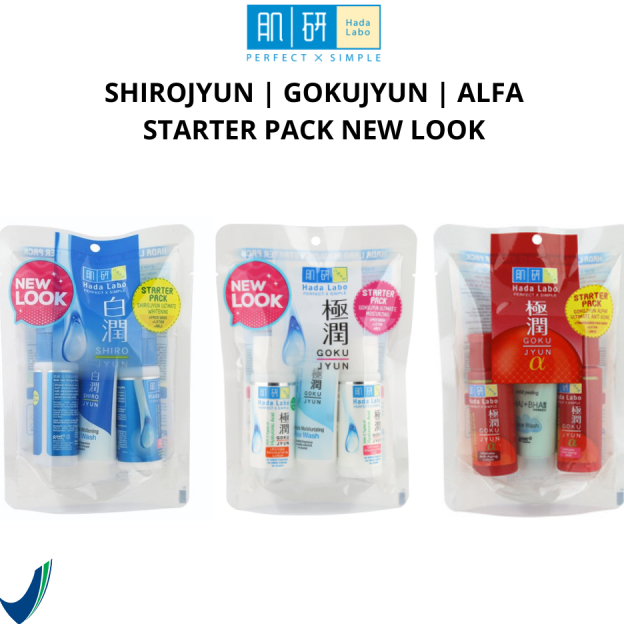 Jual HADA LABO GOKUJYUN STARTER PACK 20gr & HADA LABO SHIROJYUN STARTER ...