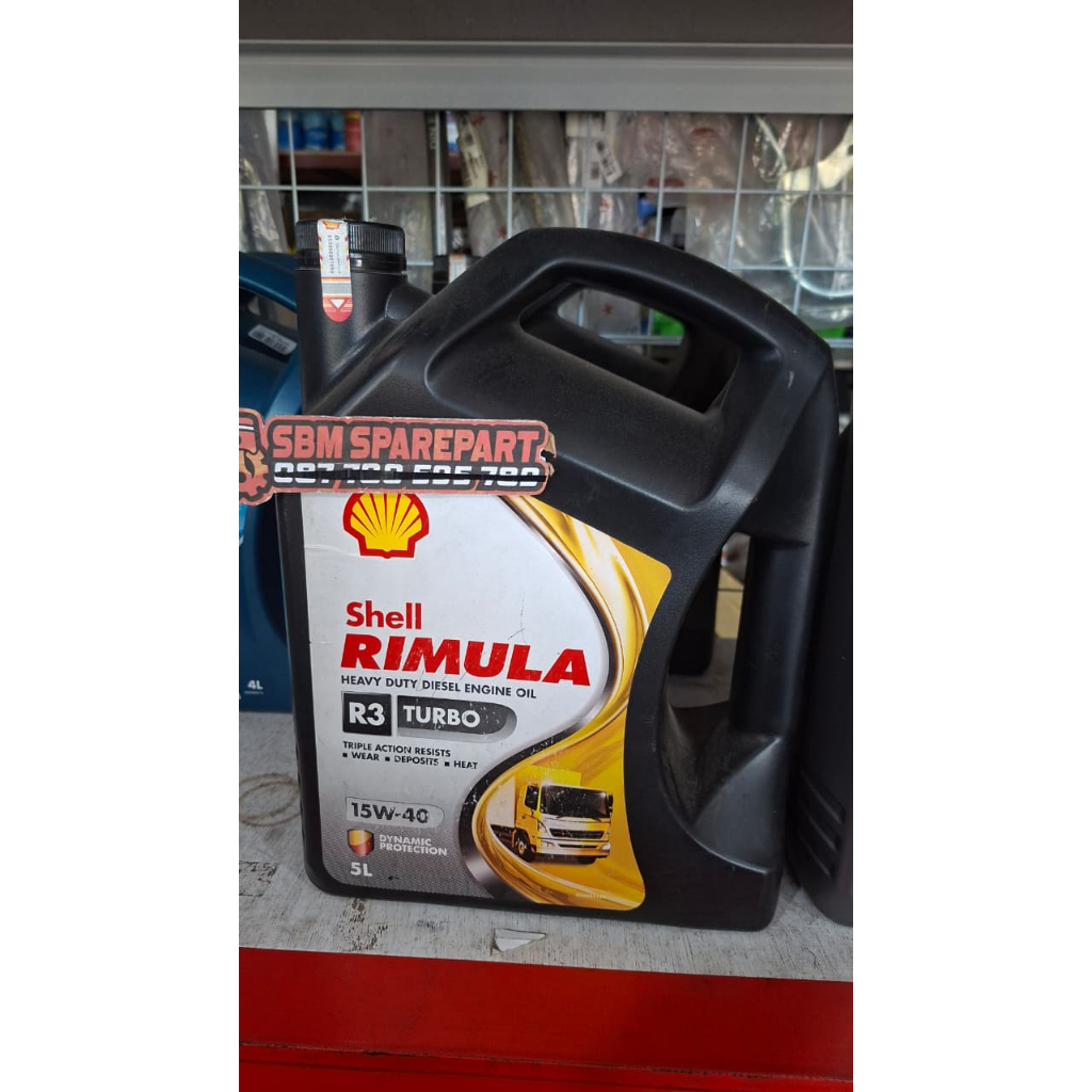 Jual Oli Mesin Shell Rimula R3 Turbo 15W-40 5L Original – Pelumas ...