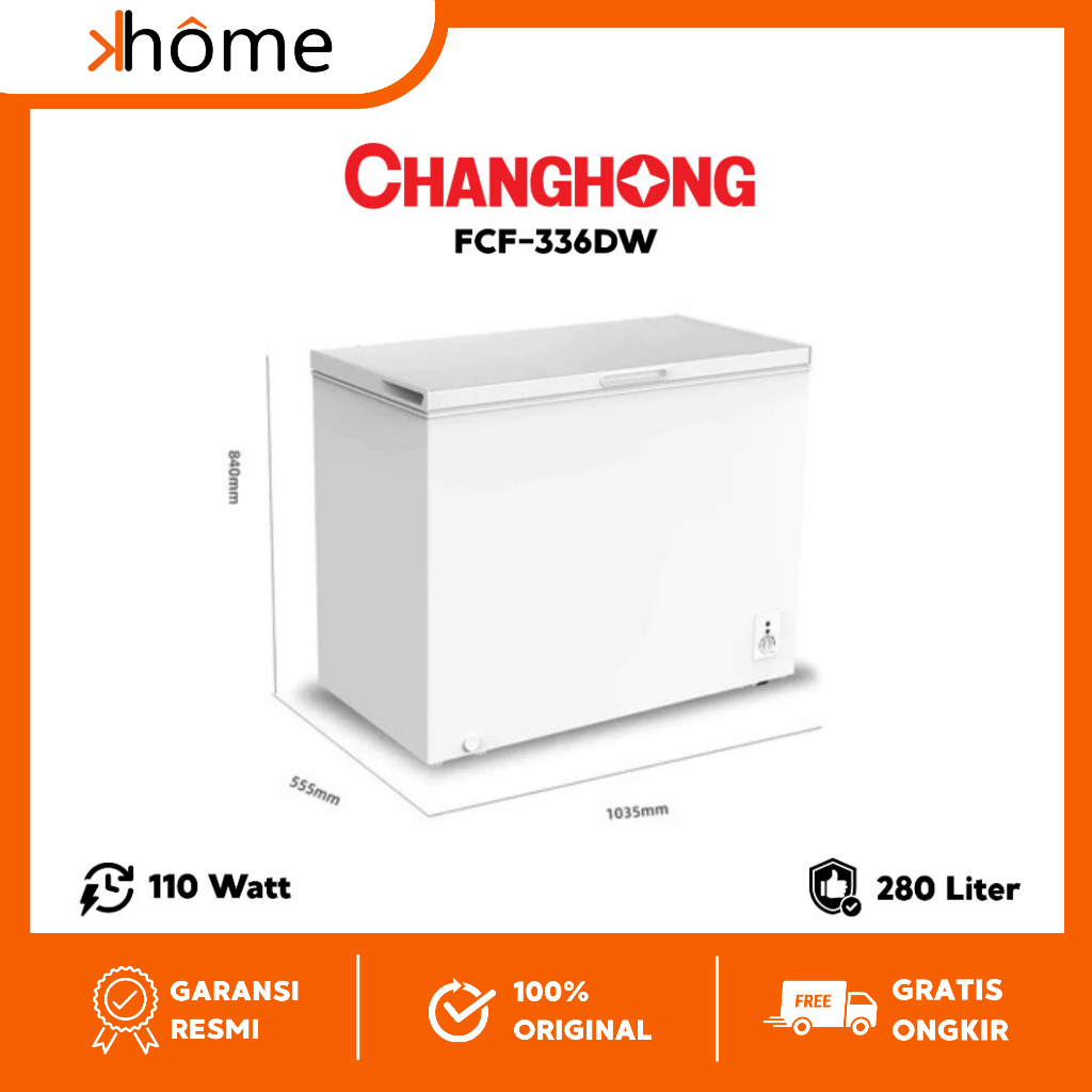 Jual Changhong Chest Freezer FCF336DW Kapasitas 280 Liter (Fast ...