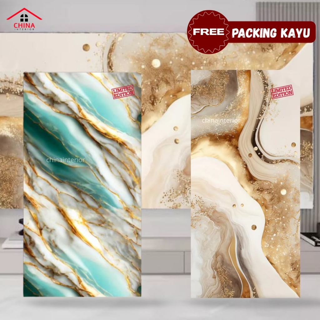 Jual PAPAN PVC UV MARMER Seri Gold Marble Sheet PVC Board Panel Dinding ...