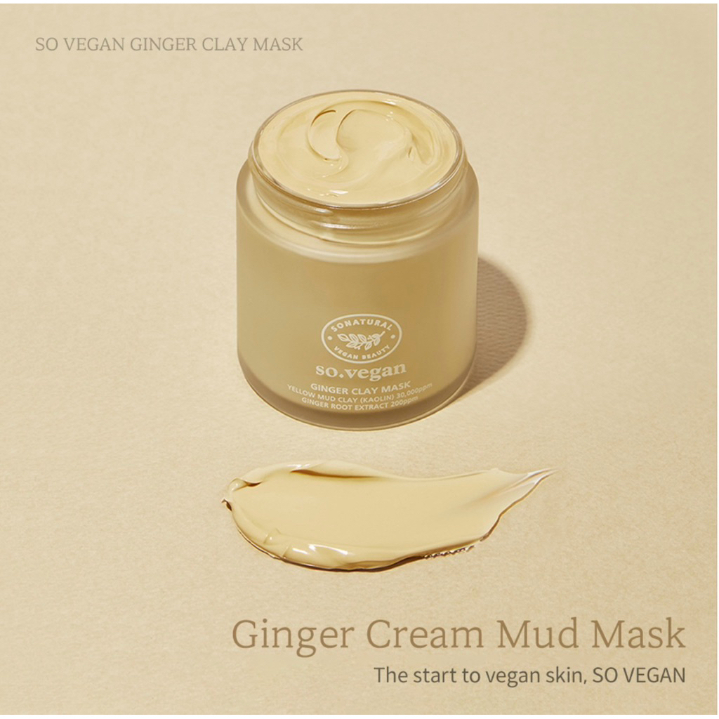 Jual So Natural Vegan Ginger Clay Purifying Mask 110ml Original Made in ...