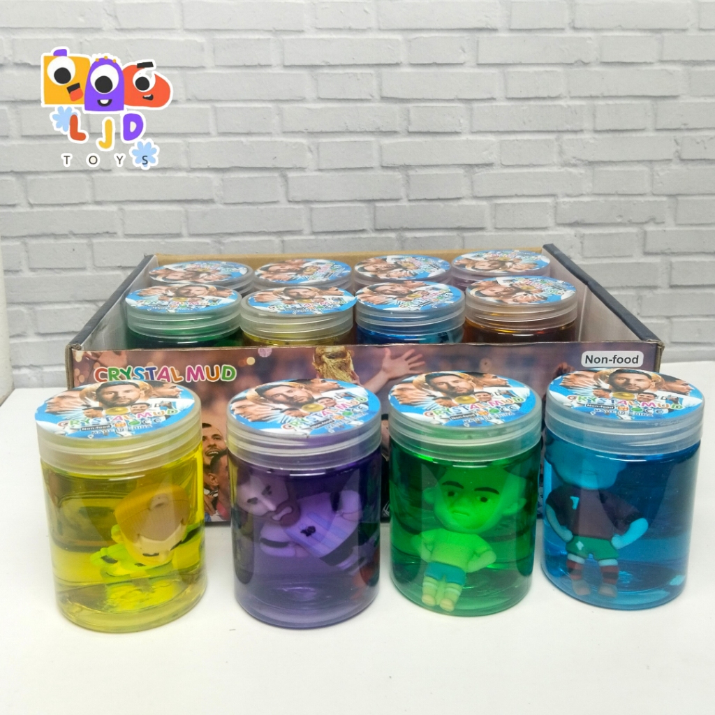 Jual Slime Botol Crystal Mud Bola Karakter Pemain Bola Cristiano ...