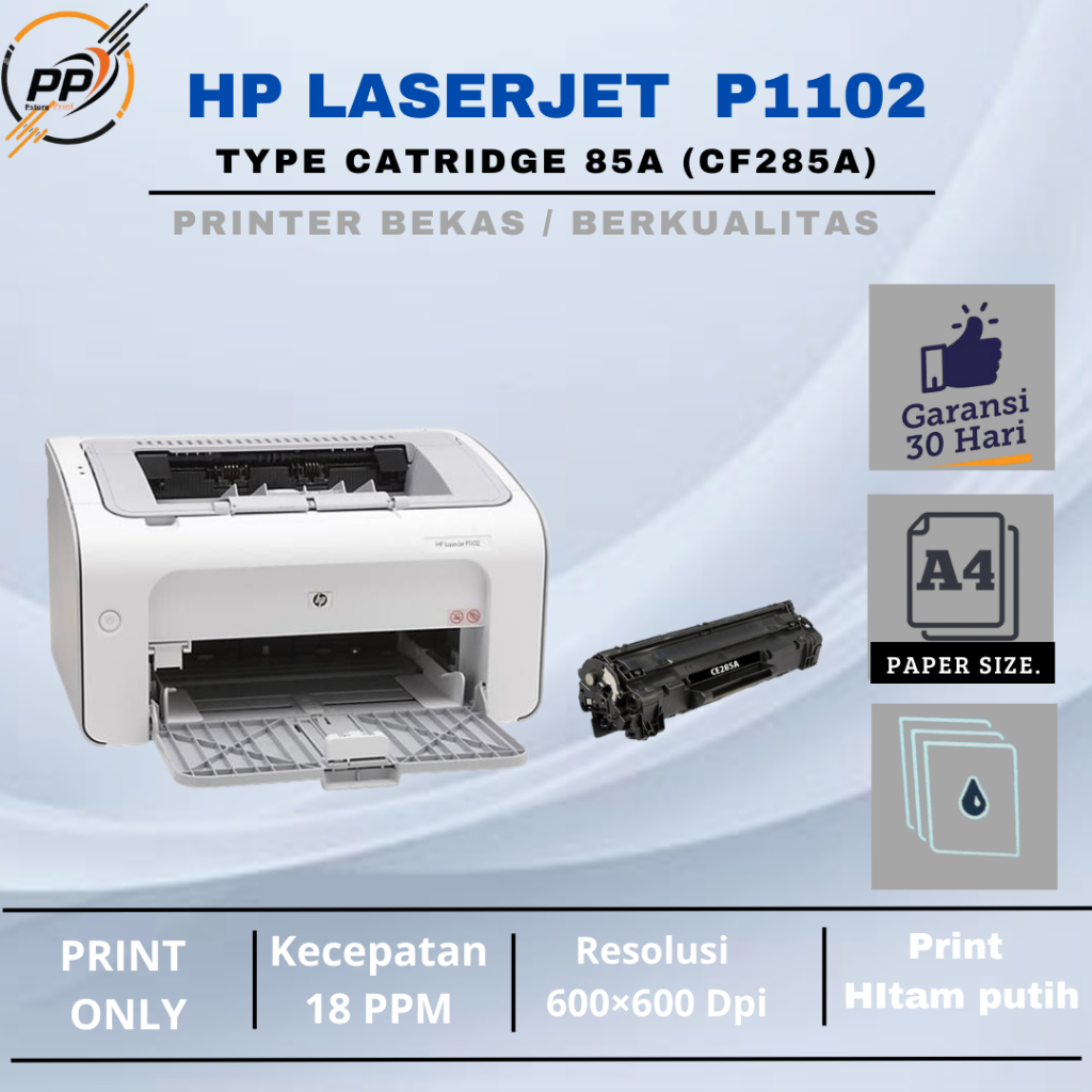 Jual Printer Kantor/Rumah HP P1102 BEKAS | Tipe Populer Toner Murah 85A ...