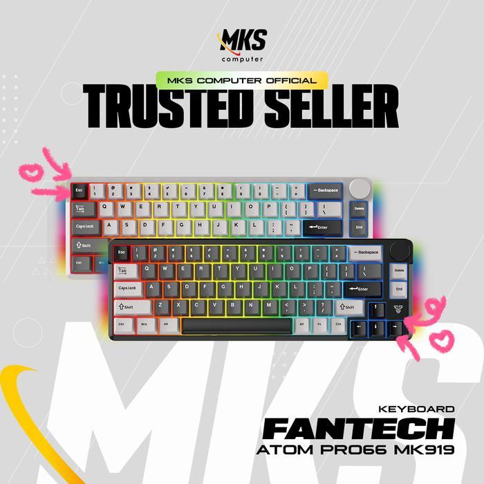 Jual Fantech ATOM PRO 66 ATOM PRO66 MK919 Layout 65% Wireless Keyboard ...