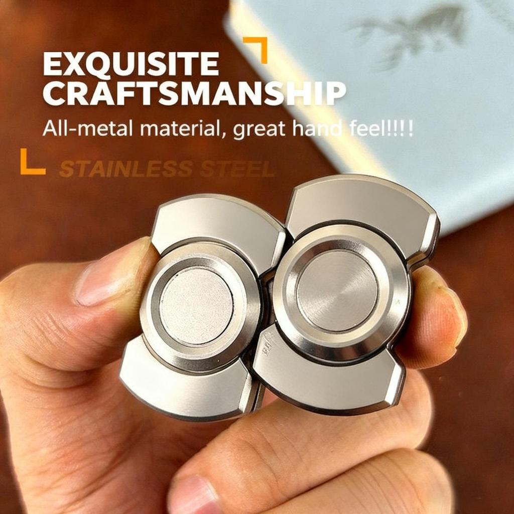 Jual Fidget Spinner Silver Logam Mainan Putar Tangan Model Keren Bahan ...