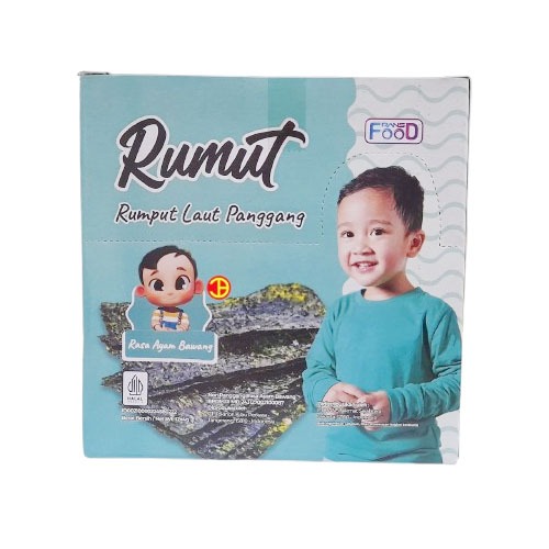 Jual Rumut Rumput Laut Panggang Rasa Ayam Bawang 4 gr x 12 pcs | Shopee ...