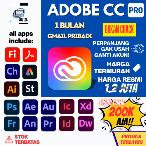 Jual ORIGINAL Adobe Creative Cloud All Apps Resmi Pribadi | Shopee ...