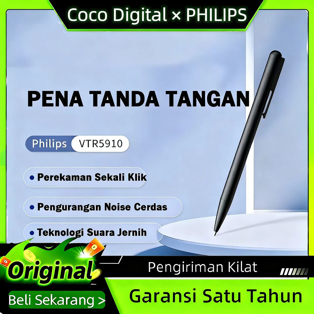 Jual Philips Voice Tracer VTR5910 Original - Alat Perekam Cerdas dengan ...