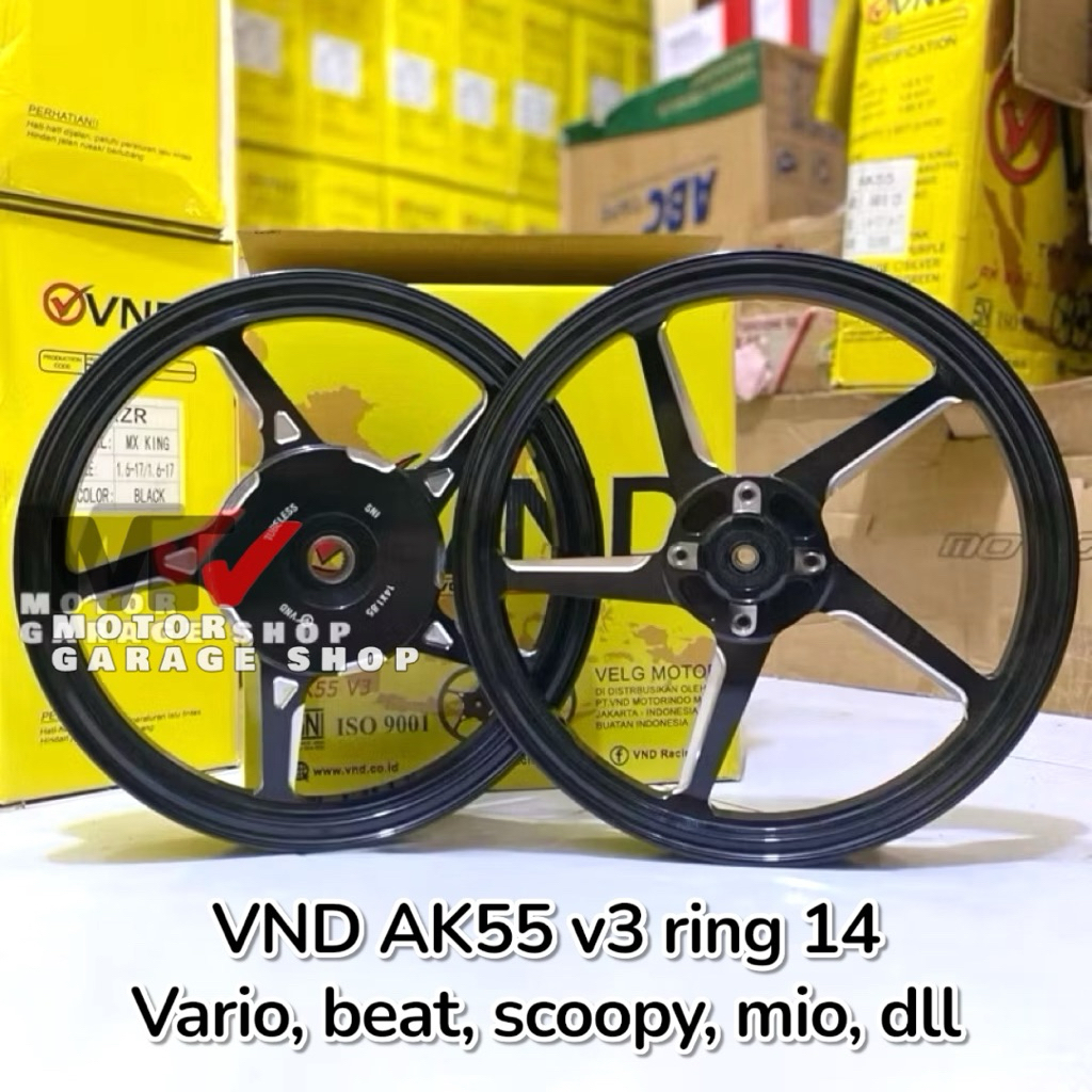 Jual VELG VND AK 55 v3 ring 14 beat scoopy vario 125/150 mio sporty mio ...