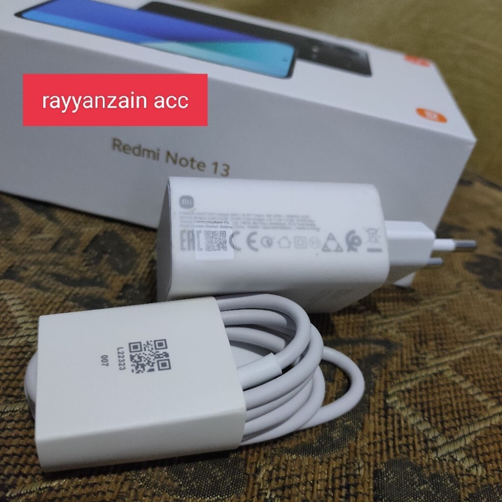 Jual charger xiaomi 33 watt original copotan redmi note 13 kondisi gres ...