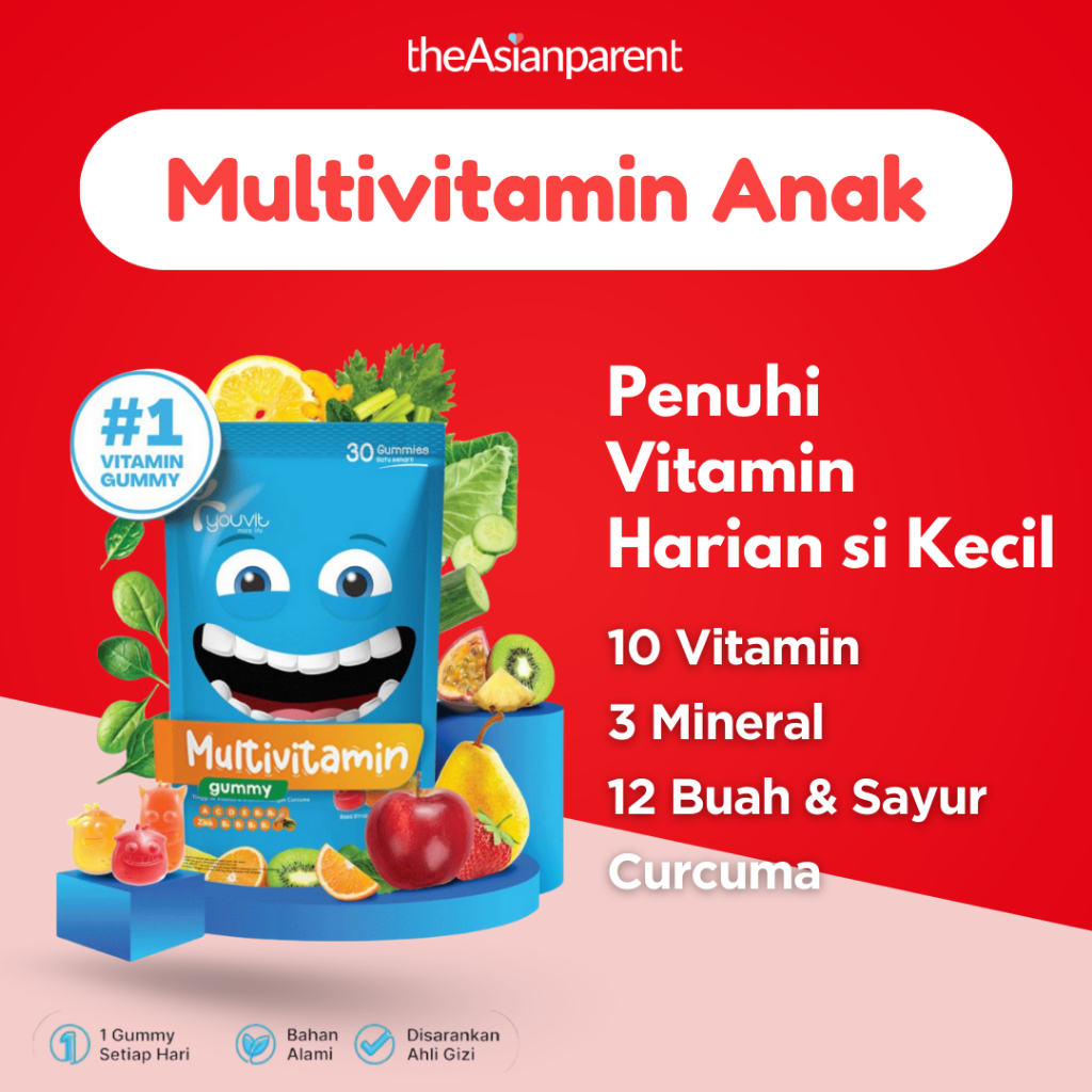 Jual Youvit Multivitamin Anak 30 Hari (1 Pouch) dengan Vitamin C ...