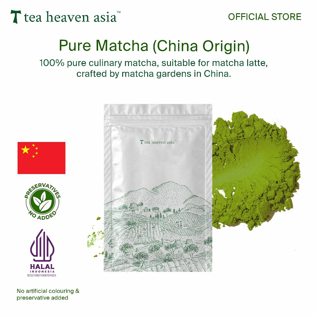 Jual Tea Heaven Asia Pure Matcha Culinary China Origin | Shopee Indonesia