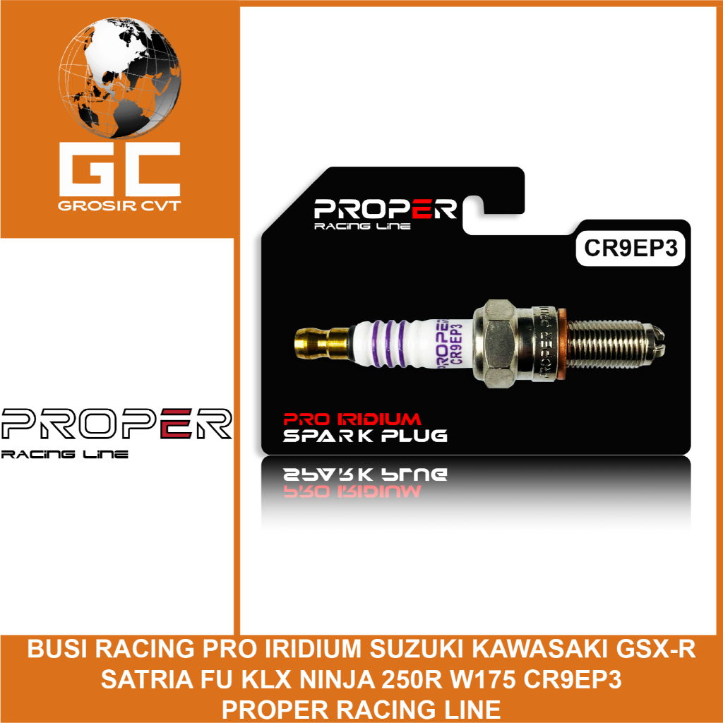 Jual PROPER Busi Iridium Pro Spark Plug Satria F FU New GSX FXR Burgman ...