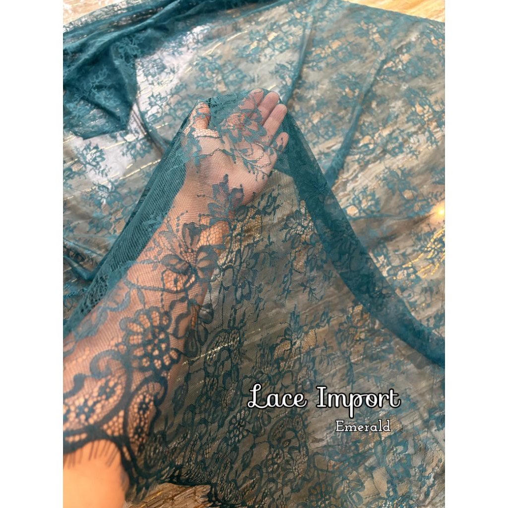 Jual Bahan Kebaya Lace Import Motif Terbaru | Shopee Indonesia