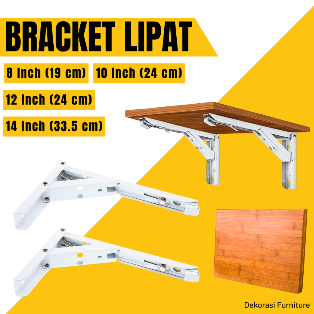 Jual Set Siku Meja Lipat Dinding | Bracket Engsel Meja Lipat Penyangga ...