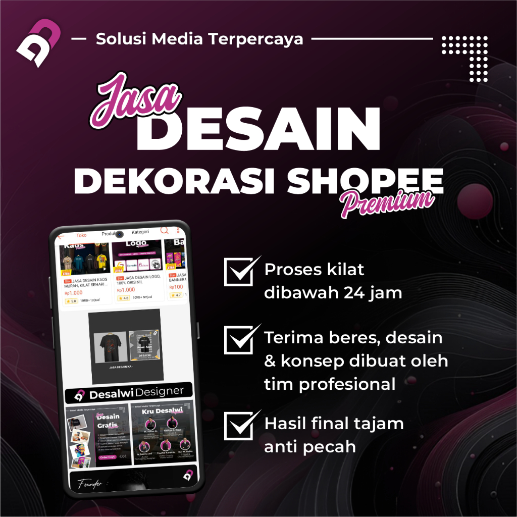 Jual JASA DESAIN DEKORASI SHOPEE, COVER & BANNER TOKO | Shopee Indonesia