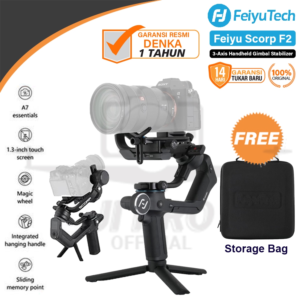 Jual Feiyu Tech Scorp F2 3-Axis Handheld Gimbal Stabilizer Original ...