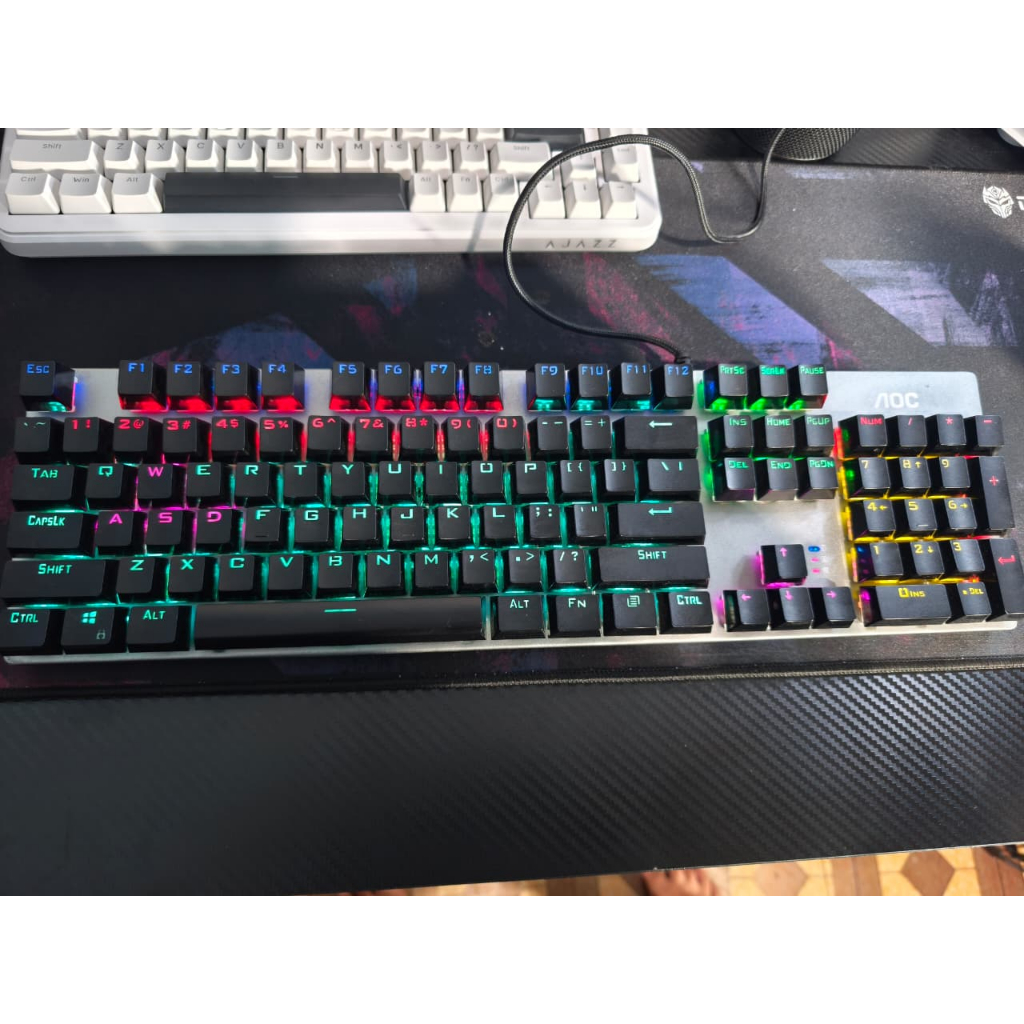 Jual Keyboard AOC GK410 Mechanical (Blue Switch) | Shopee Indonesia