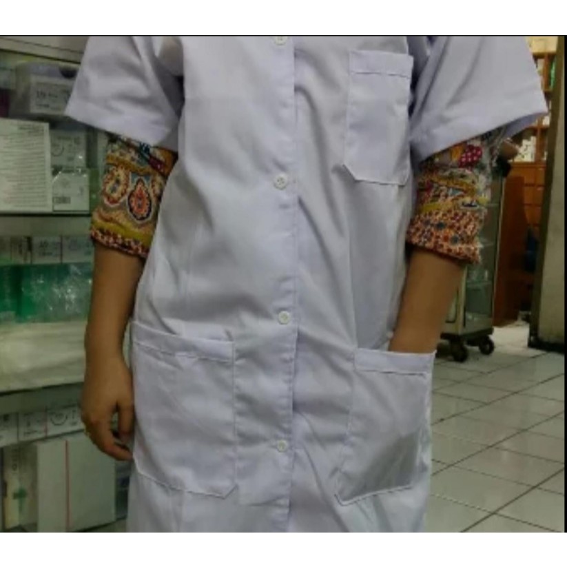 Jual Jas Laboratorium pendek - Baju Laboratorium Jas Lab Baju Praktikum ...