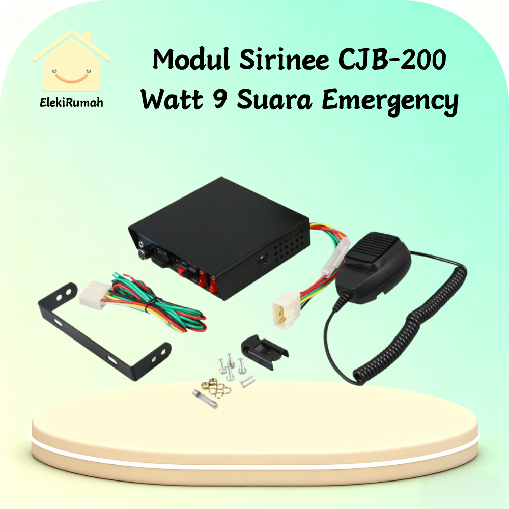 Jual Alarm mobil 200 Watt Modul Sirinee 9 Suara Emergency Horn Fly ...